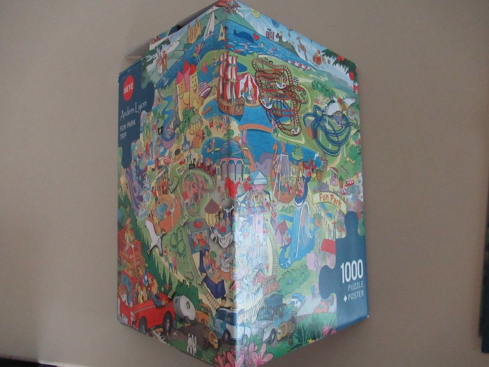 Heye Puzzle 1000 Fun Park Trip inkl. Poster komplett (Gebraucht) in ...