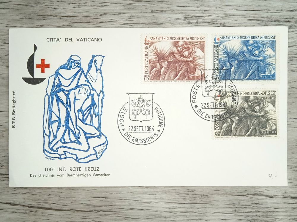 TR82 Enveloppe + Timbre Vaticane 1964 | Kaufen auf Ricardo