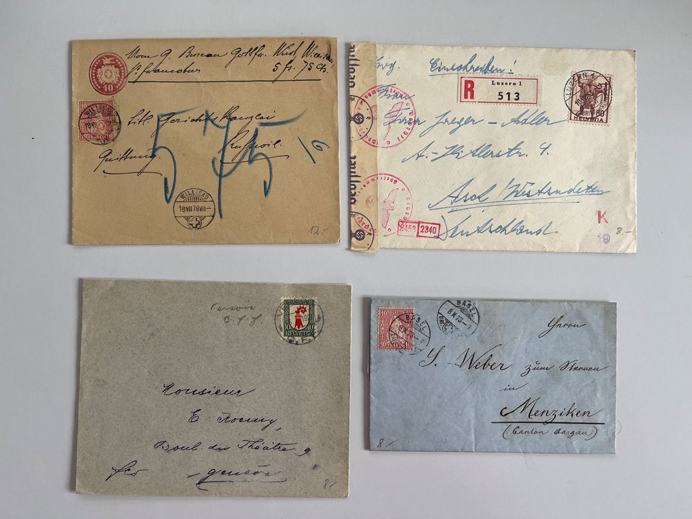 Ganzsachen Schweiz (Gebraucht) in Adliswil für CHF 10 – mit Lieferung auf Ricardo kaufen