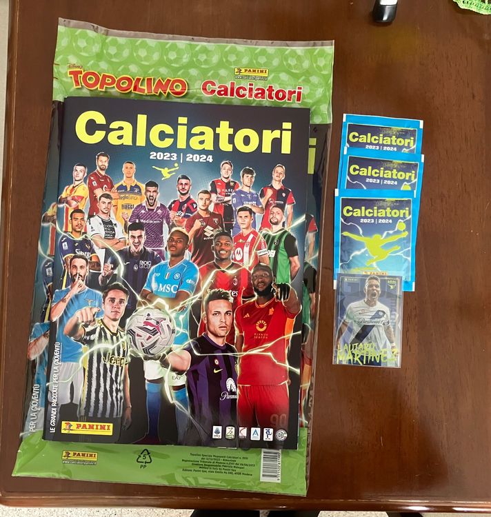 Panini Calciatori 2023-24 Album + 3x Tüten + Card Lautaro (Neu (gemäss ...