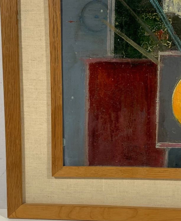 Hans Rudolf Schiess (1904-1978) Gemälde Kreuz im Weltall (Gebraucht) in ...