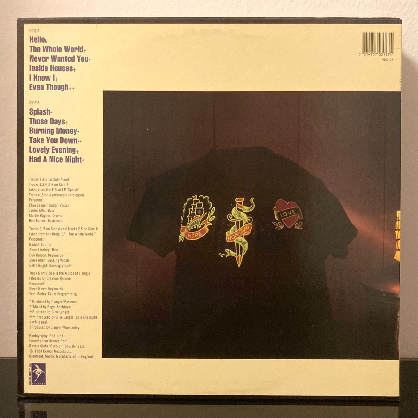 Clive Langer And The Boxes – Hope, Honour, Love LP *UK/1988* (Neu ...