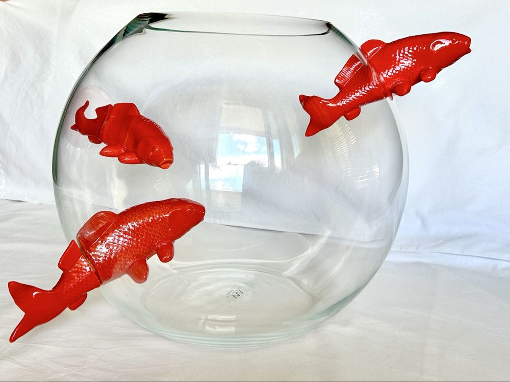 Vase design Vanessa Mitrani – modèle “Poissons rouges” (Neuf (Voir ...