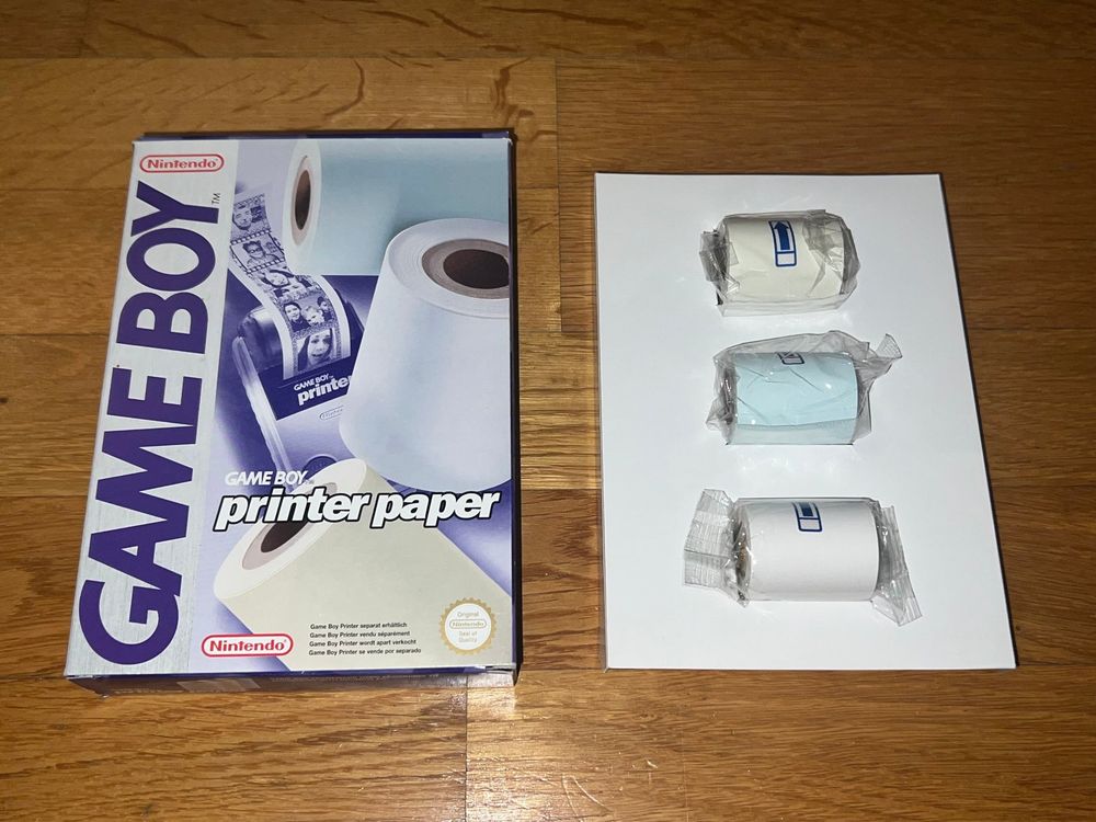 Game Boy Classic (GB) Zubehör - Printer Paper (OVP) - Top! (Gebraucht ...
