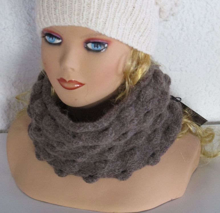 Mini-Rundschal aus Alpakawolle_taupe (Neu und originalverpackt) in Hochdorf für CHF 19 – mit ...