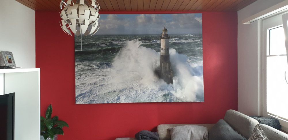 XXL Bild 140x200 Leuchtturm Ar Men mit Alurahmen von IKEA (Gebraucht) in Benken SG für CHF 1 ...