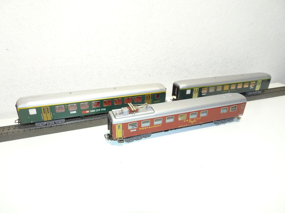 3 Märklin Personenwagen SBB HO 4066 4068 (Gebraucht) in Luzern für CHF 36.9 – mit Lieferung auf ...