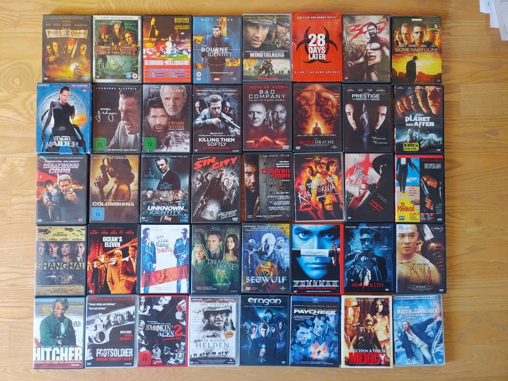 DVD-Sammlung mit 40 Filmen auf verschiedenen Genres (Gebraucht) in für ...