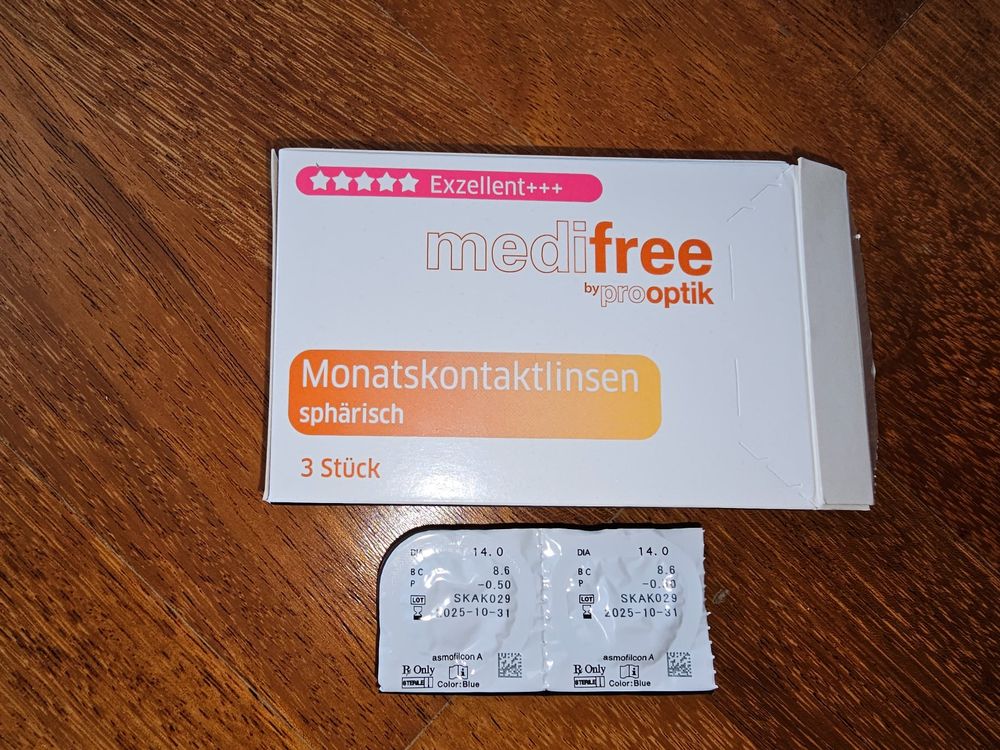 Monatslinsen medifree pro optik -0.50 (5 Stück) | Kaufen auf Ricardo