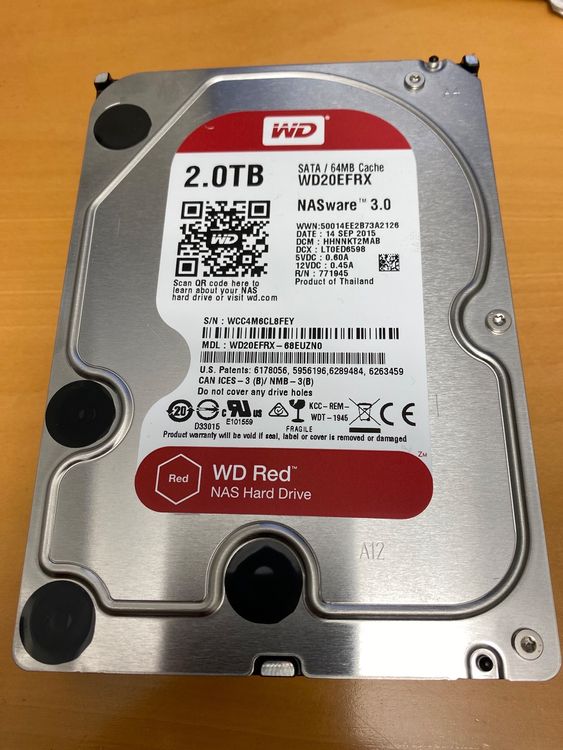 WD Red 2 TB NAS HDD (Gebraucht) in für CHF 20 – mit Lieferung auf ...