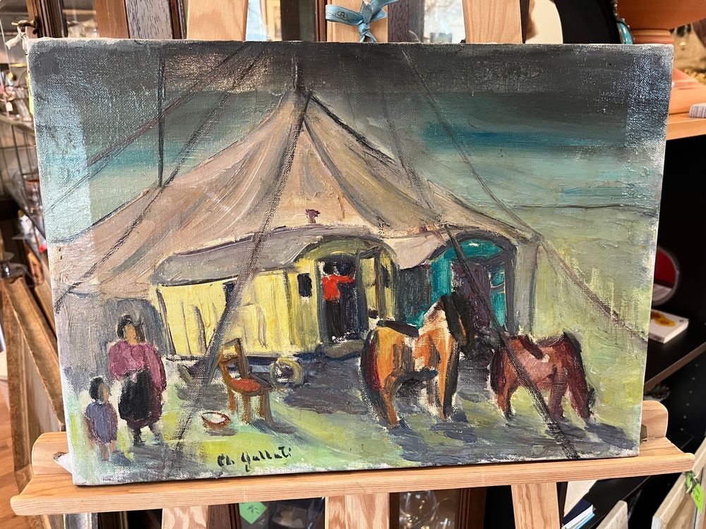 Christine Gallati - Oelbild - Zirkus (Gebraucht) in Stetten AG für CHF 140 – nur Abholung auf ...