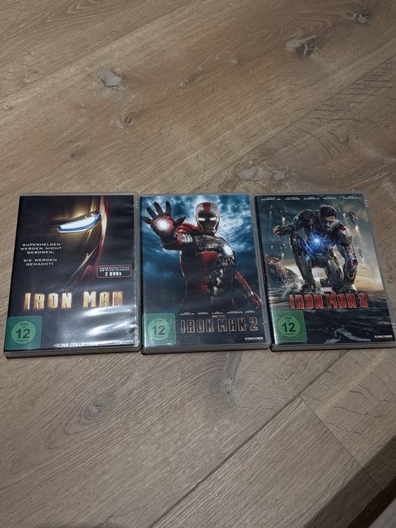 Iron Man DVD Collection - Teil 1-3 - Marvel Klassiker! (Gebraucht) in ...