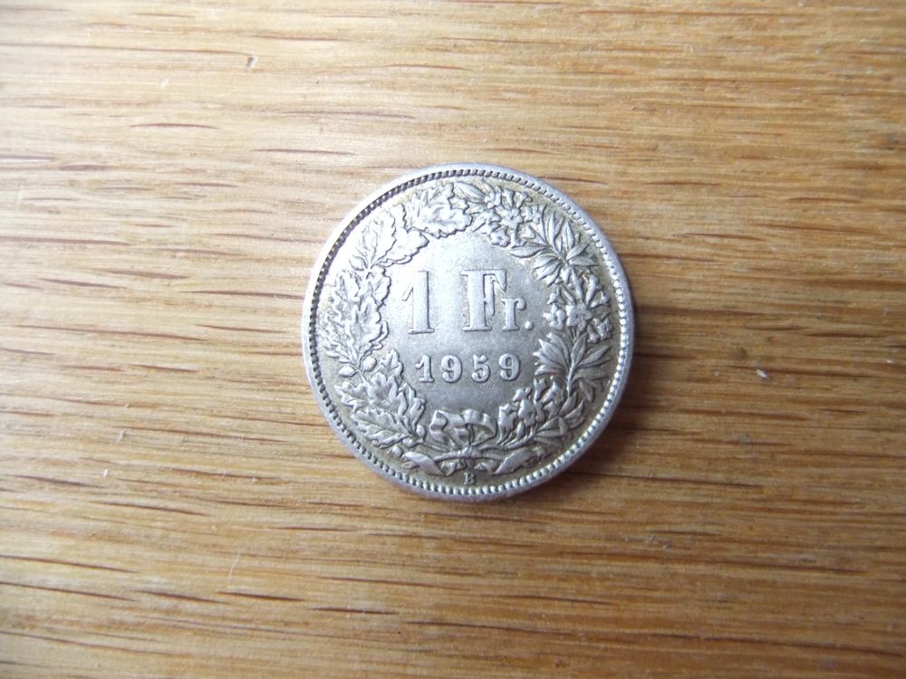 1 Franken Schweiz Helvetia 1959 | Kaufen auf Ricardo