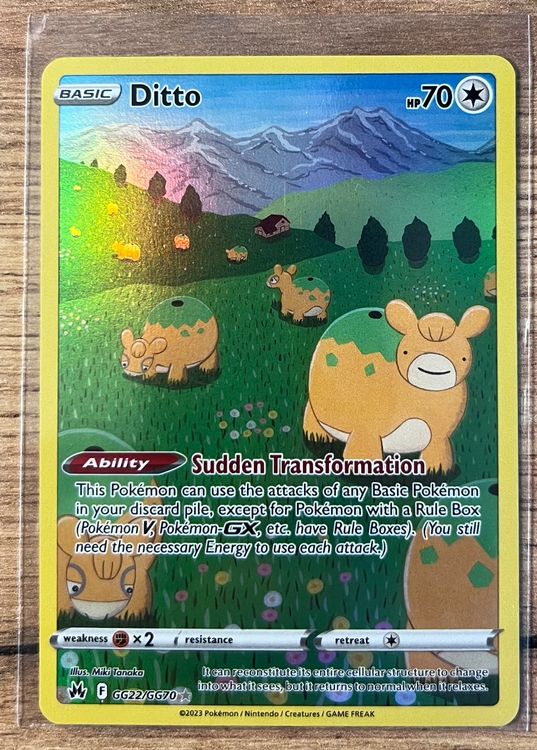 Ditto GG22/70 Pokemon Galarian Gallery Crown Zenith | Kaufen auf Ricardo