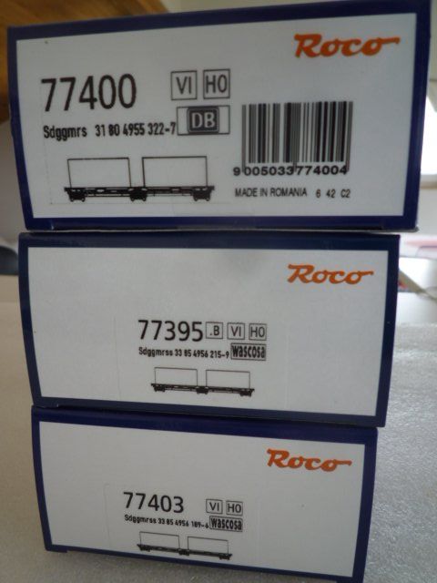 SET 3 x Roco 77395 - Roco 77400 - Roco 77403 Wascosa T3000 (Neu und ...
