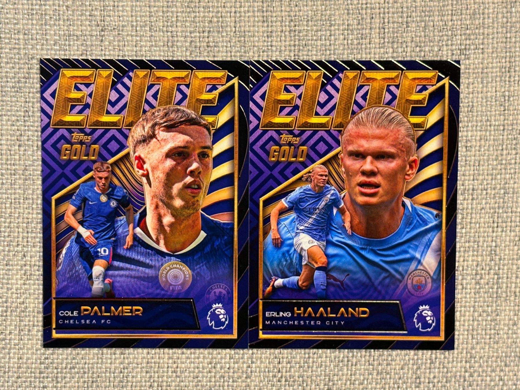 Cole Palmer & Erling Haaland - Topps Gold Elite Insert Set (Neu (gemäss ...