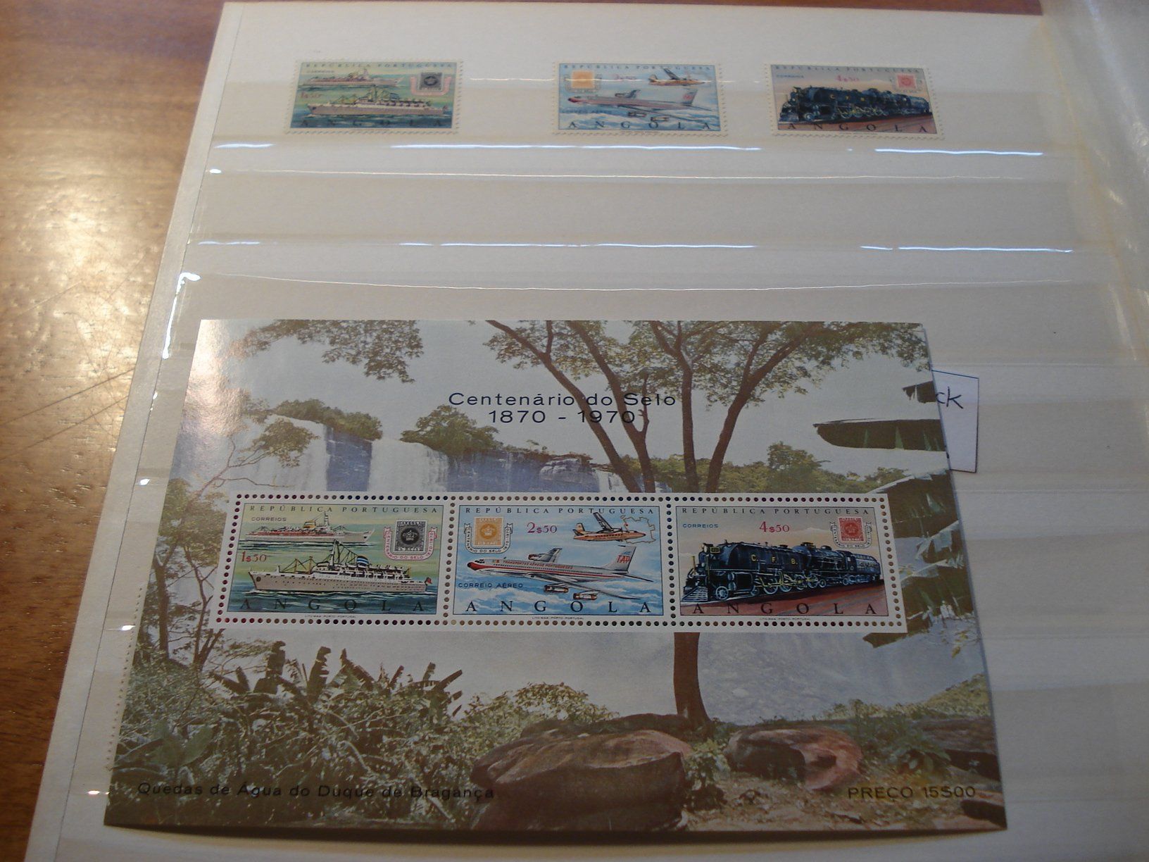 Block + Satz Rep. Portugues Angola, 100 J. Marken, 1970 ** (Gebraucht ...