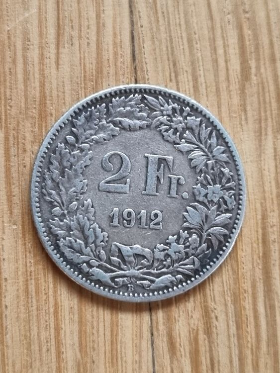 2 Franken 1912 - Aufl. 0.4 Mio. - selten (Gebraucht) in Mels für CHF 10 – mit Lieferung auf ...