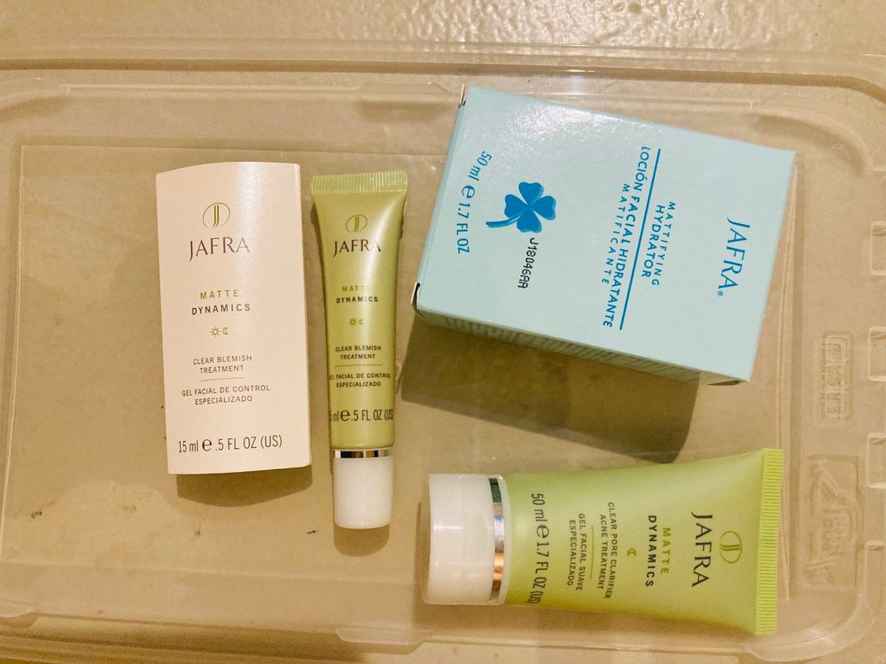 JAFRA Aktivgel ggn Pickeln, klär.Porengel o Feuchtigk.lotion (Neu und ...