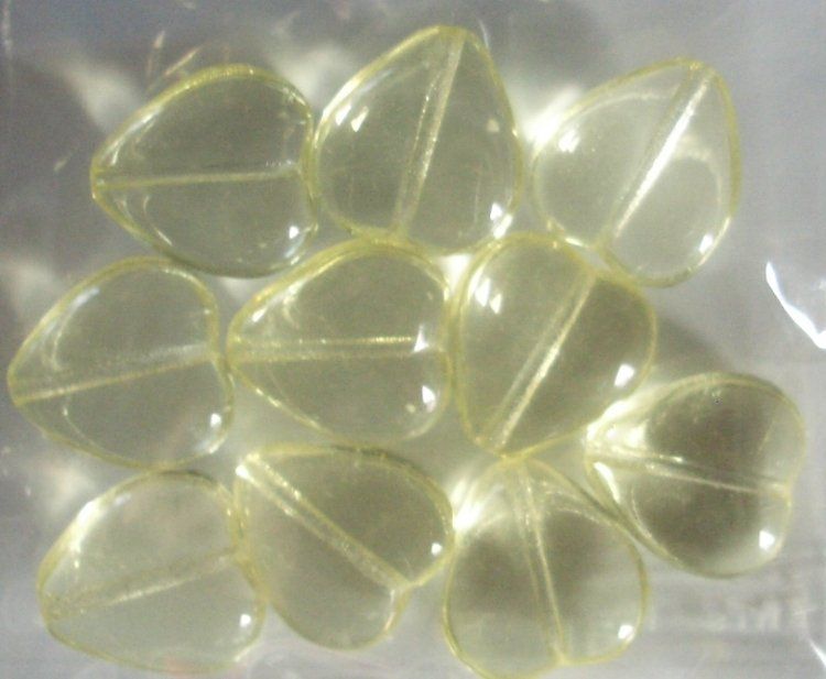 Glasperlen Herzen Gelb 12 mm (Neu und originalverpackt) in Gunzwil für CHF 1.5 – mit Lieferung ...