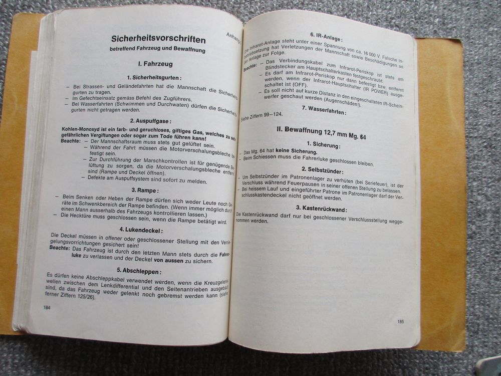 3 Panzer Reglemente der Schweizer Armee "Schützenpanzer 63" (Gebraucht ...