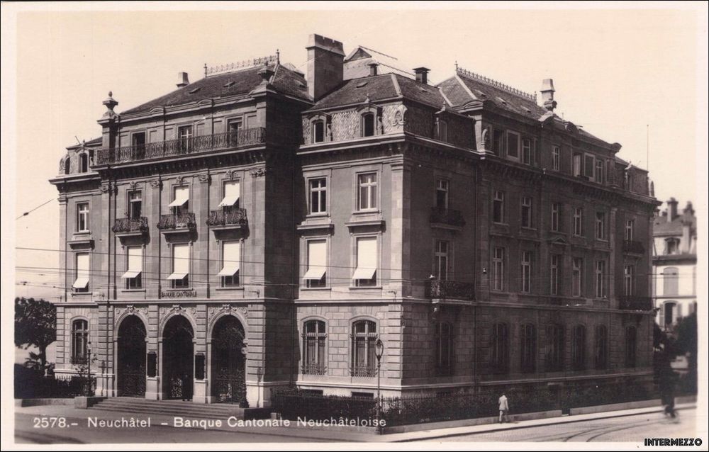 Neuchâtel // Banque Cantonale Neuchâteloise BCN ca. 1950 (Gebraucht) in ...