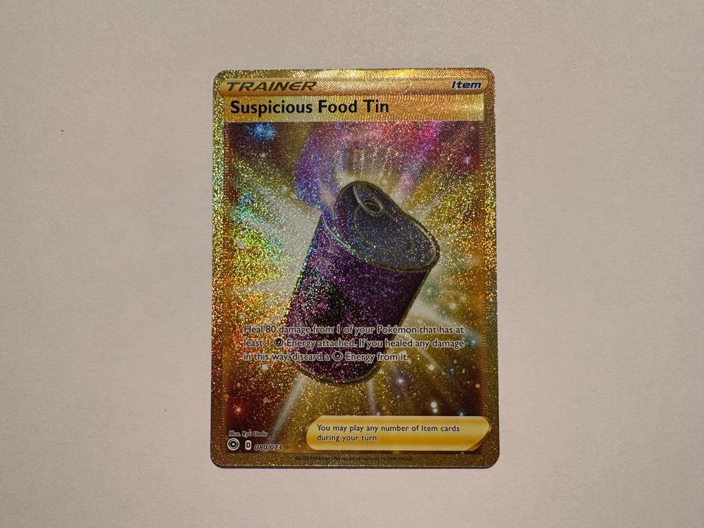 Suspicious Food Tin Secret Rare Goldkarte EN (Neu (gemäss Beschreibung ...