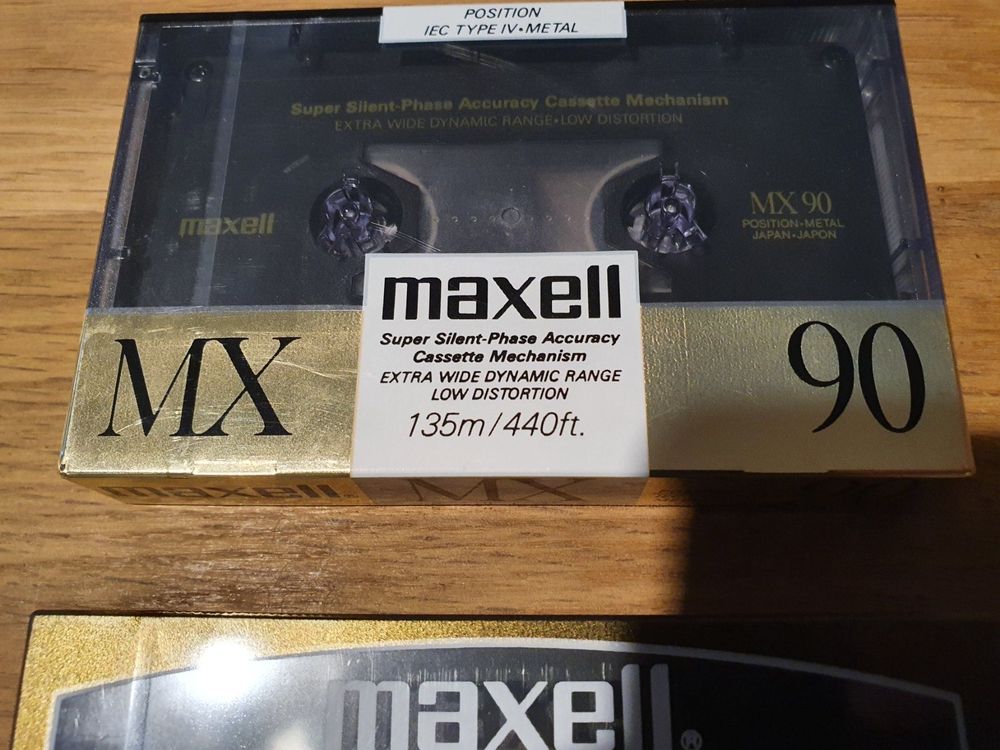 neu: 2 Kassetten maxell MX 90, Position, IEC Type IV Metal | Kaufen auf Ricardo