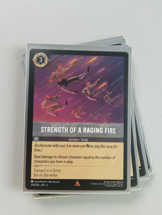 Strength of a Raging Fire Rare - Lorcana Floodborn ENGLISCH (Gebraucht ...