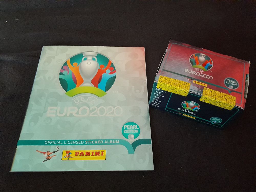 Panini EM Euro 2020/2021 Album + Box/Display pearl- edit. (Neu und ...