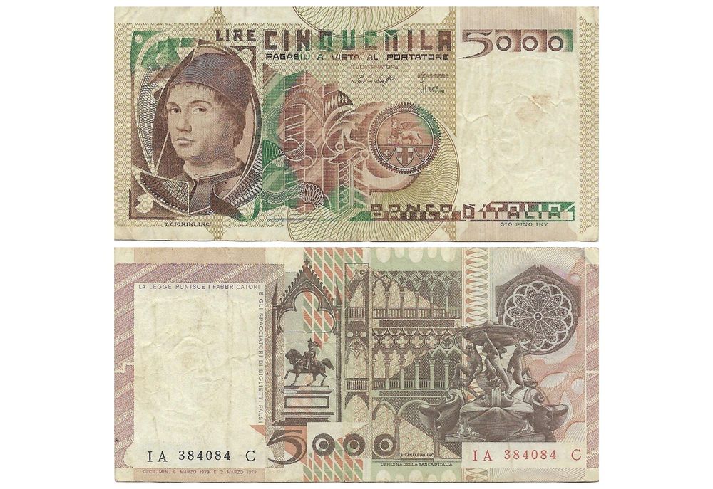 Banknote / banconota 5000/CINQUEMILA LIRE BANCA ITALIA | Kaufen auf Ricardo
