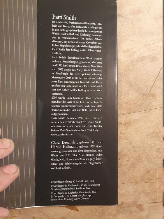 Patti Smith - Just Kids Patti Smith Kiepenhauer & Witsch (Gebraucht) in ...
