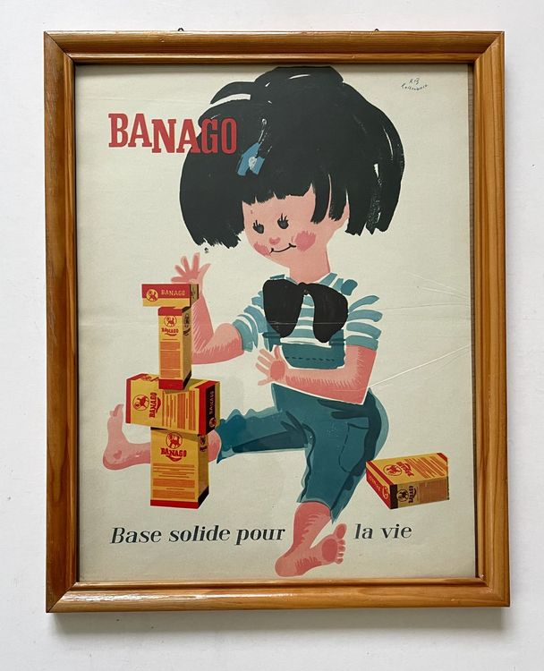 Banago Olten - Gerahmte Werbung / Publicité encadrée 1953 (Gebraucht ...