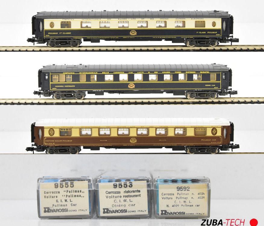 Rivarossi 3x Pullman-Personenwagen der CIWL Spur N mit OVP | Kaufen auf Ricardo