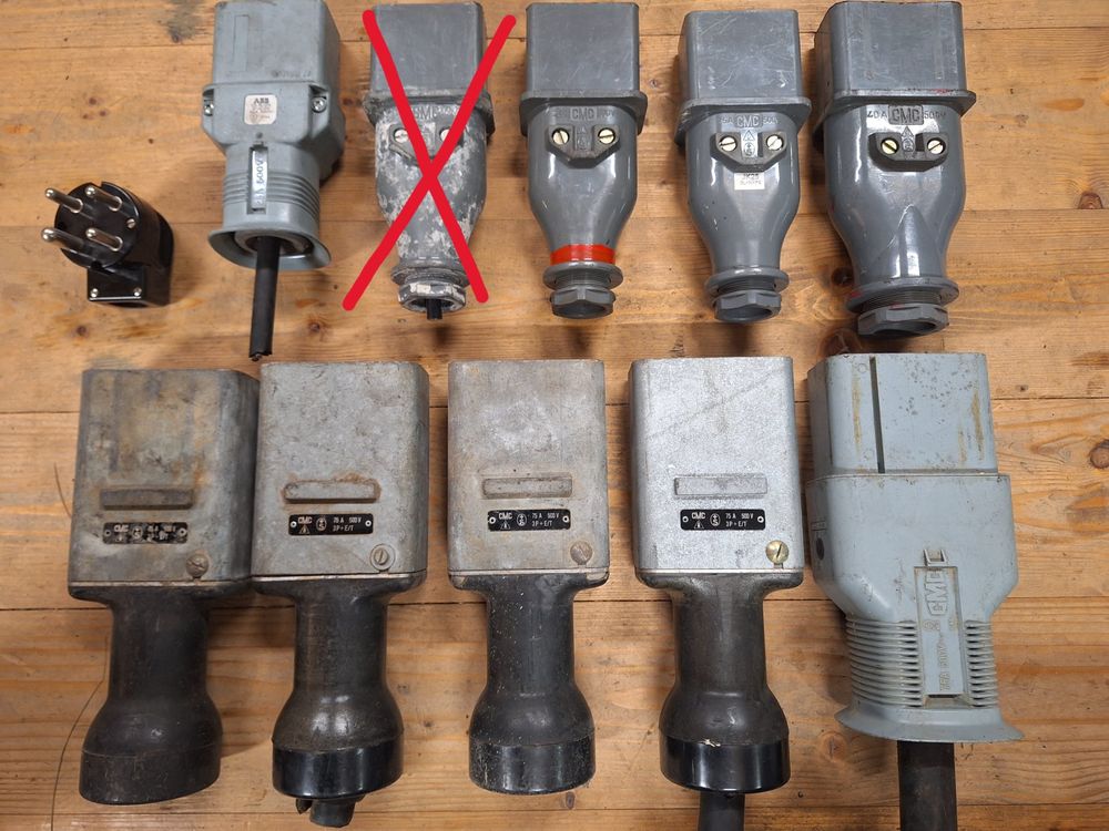 Diverse alte Starkstrom-Stecker | Kaufen auf Ricardo