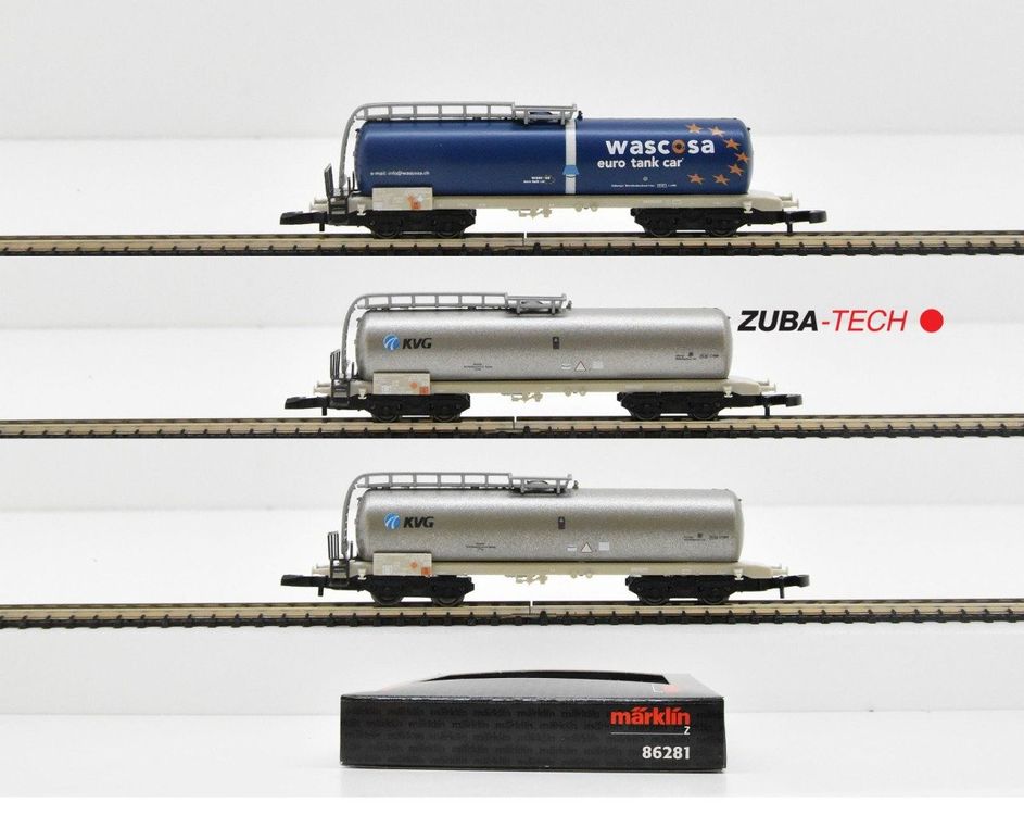 Märklin 86281 Kesselwagen-Set DB/WASCO Spur Z GS mit OVP (Gebraucht) in ...