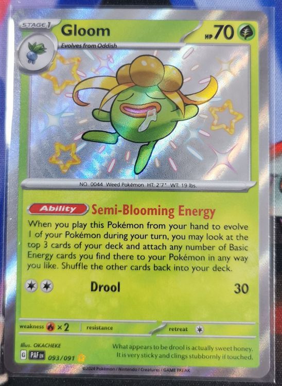 Pokemon Gloom 093/091 Shiny Paldean Fates EN | Kaufen auf Ricardo
