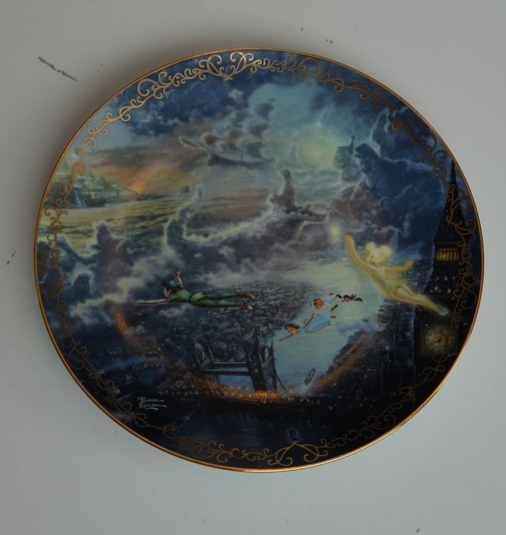 Bradford Deko Teller Disney Kinkade Peter Pan - Tinkerbell | Kaufen auf ...