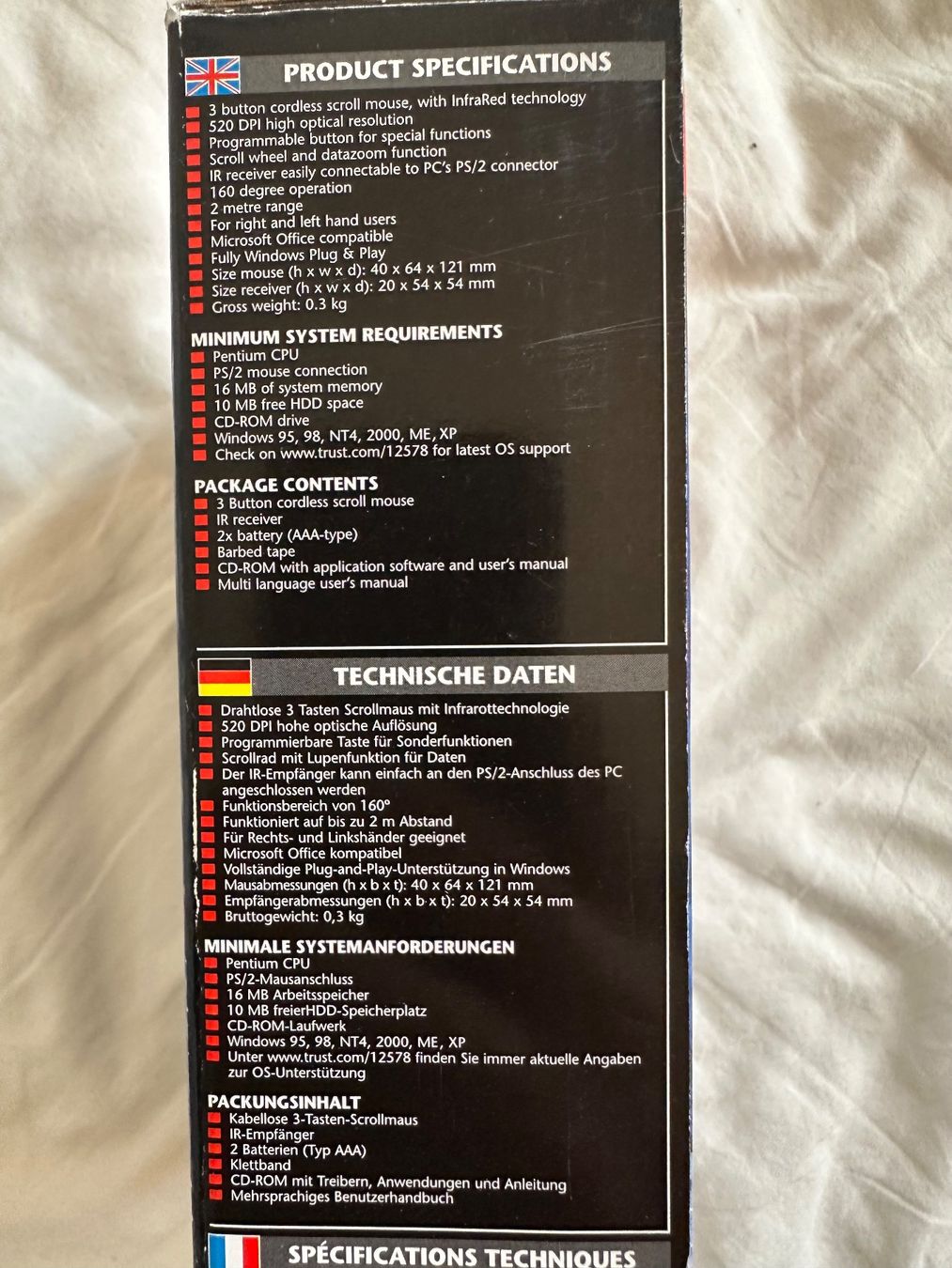 Trust AMI Mouse 250S Cordless, Retro PC Maus, OVP! (Neu (gemäss ...