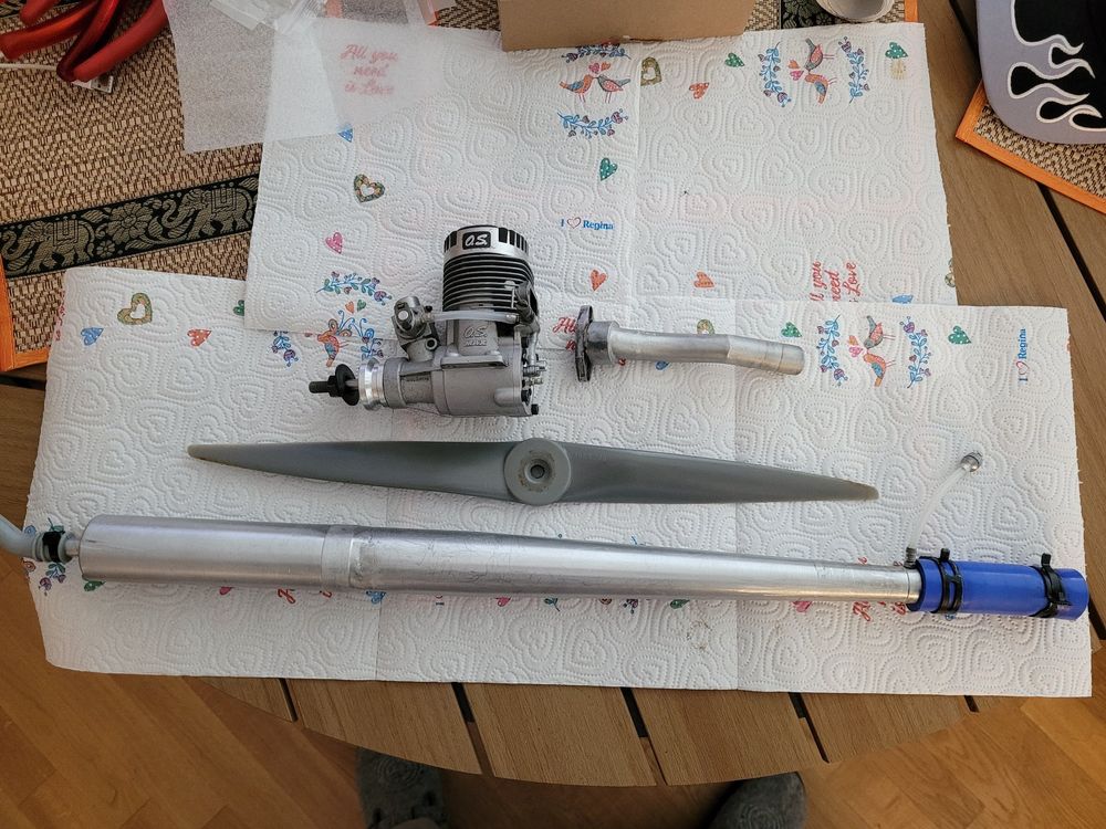 F3A Motor, OS MAX 140 RX, inkl. Resorohr, guter Zustand (Gebraucht) in ...