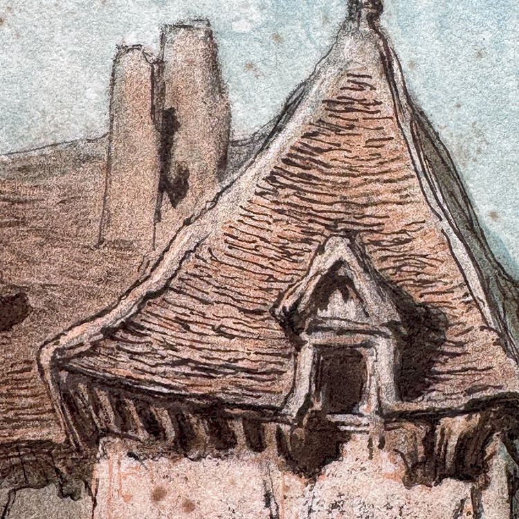 Ancienne Aquarelle et plume attribué à BALAN Eugène XIXème (Gebraucht) in Morges für CHF 20 ...