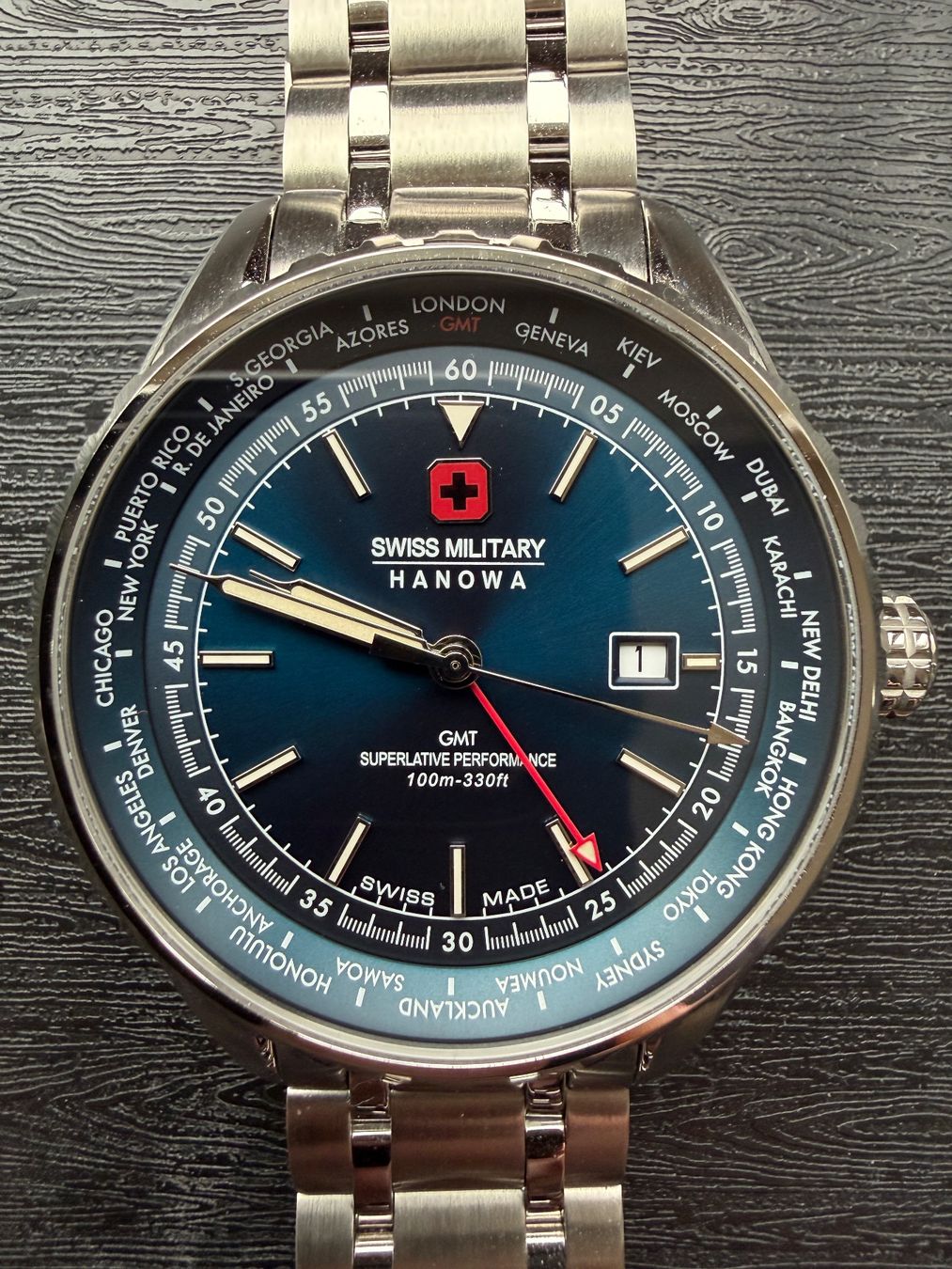 Swiss Military Hanowa Afterburn GMT Worldtimer Neuwertig! (Neu (gemäss ...