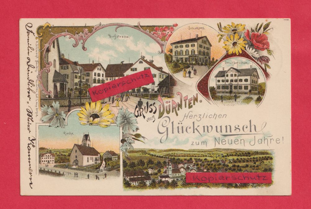 Gruss aus Dürnten (ZH) Glückwunsch zum Neuen Jahre! (Gebraucht) in Zürich für CHF 58.5 – mit ...