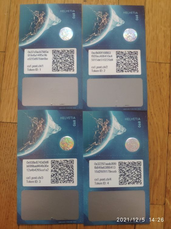Swiss Crypto Stamp ID1 & ID2 & ID3 & ID4 (Neu (gemäss Beschreibung)) in Geneva für CHF 110 – mit ...