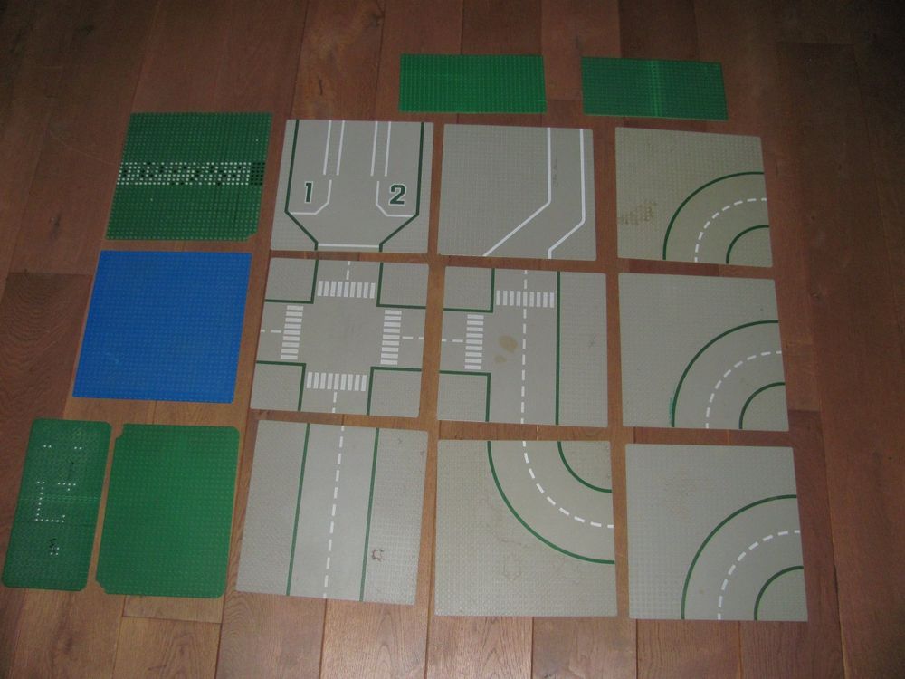 9x Lego City Legoland Strassen Strassenplatten + 5 Platten | Acheter ...