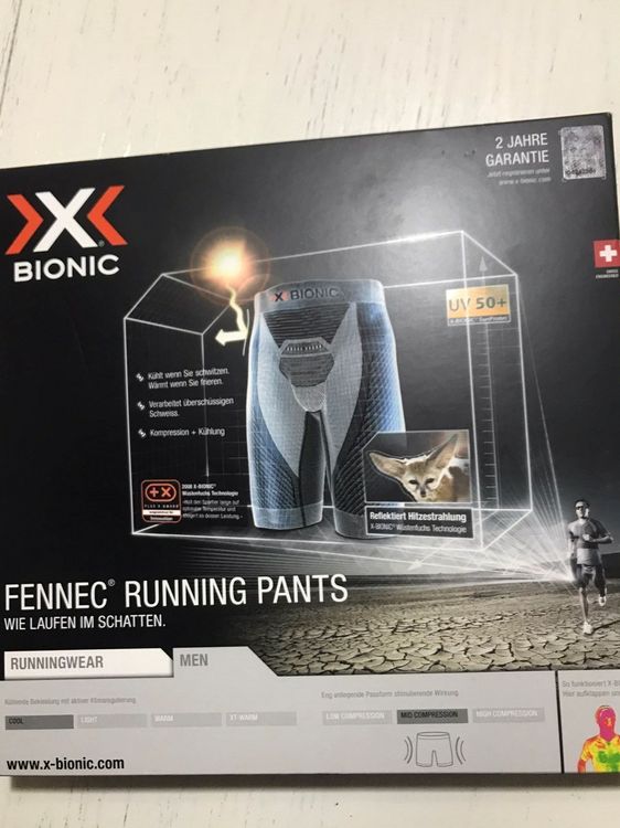 X-Bionic Running FENNEC Pants Short Man (Neu und originalverpackt) in ...