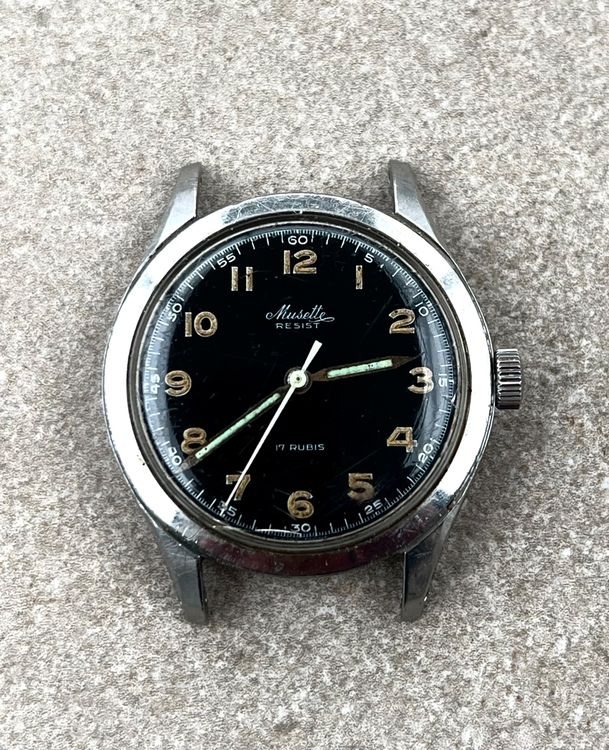 MUSETTE RESIST vintage Militäruhr - Military watch 1940s (Gebraucht) in ...