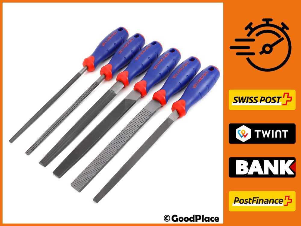 Vielseitiges Feilen Set 6-tlg. - 318mm - Feilensatz WORKPRO | Kaufen ...