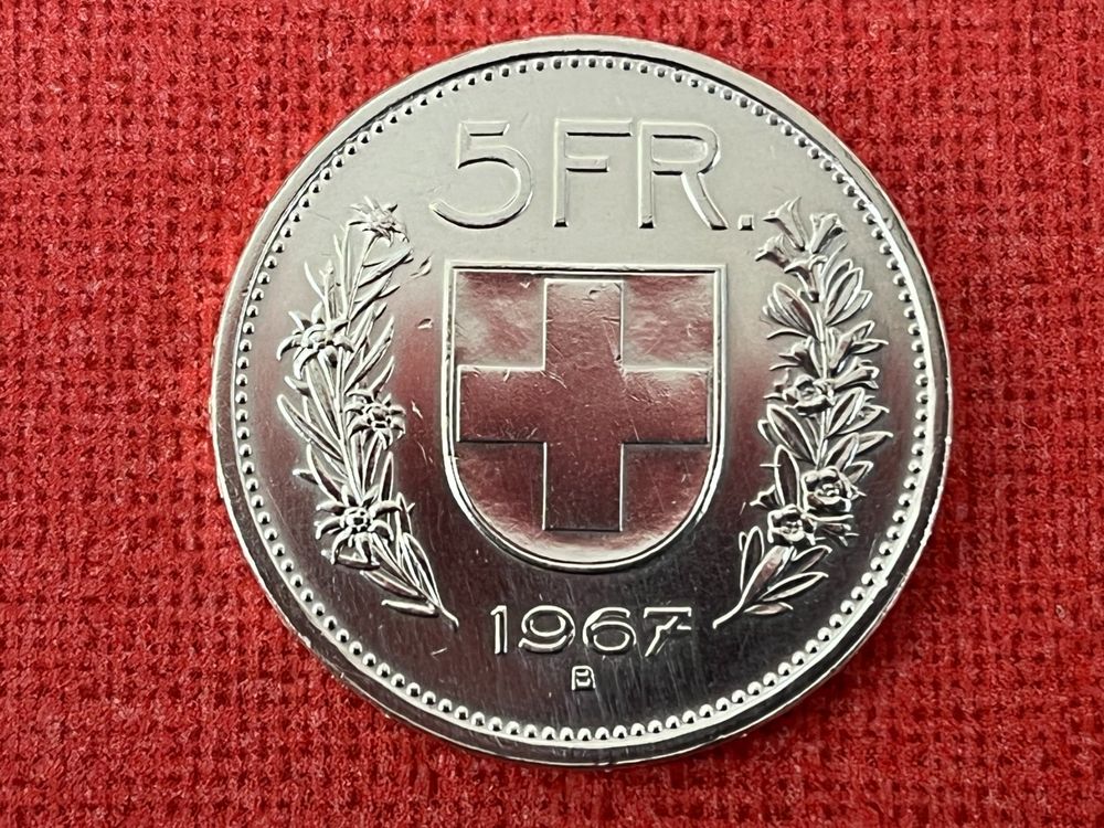 5 Franken 1967 Silber TOP | Kaufen auf Ricardo