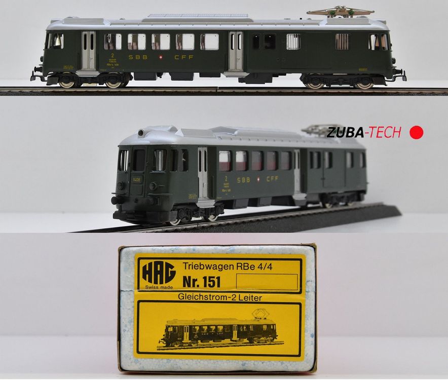 HAG 151 E-Triebwagen RBe 4/4 SBB H0 GS Analog mit OVP | Kaufen auf Ricardo